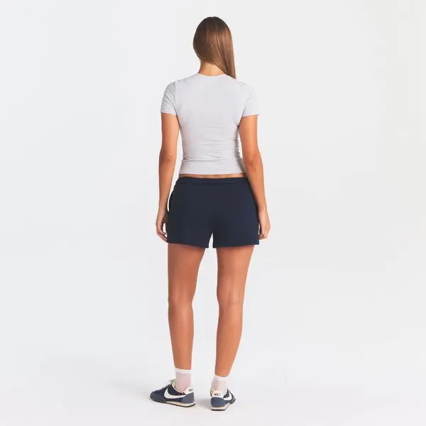 SKIMS Classic Short | Blue | | Cotton Fleece