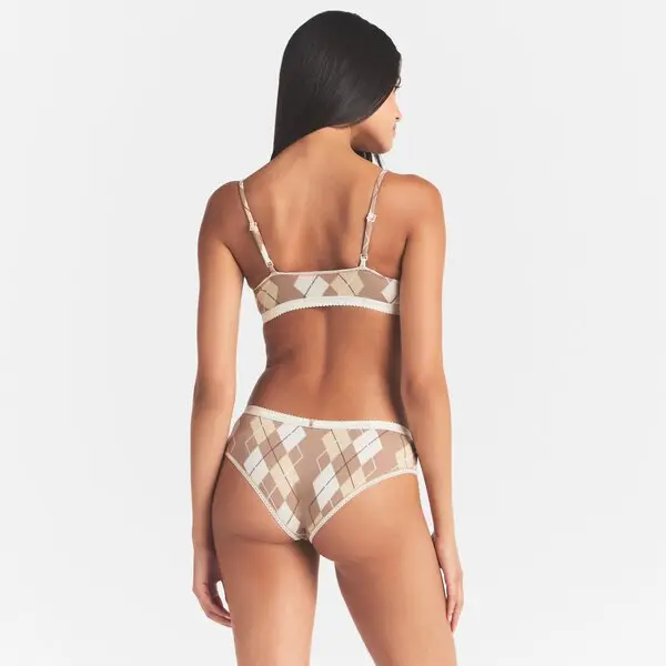 SKIMS Logo Picot Hipster | Light Neutral | | Lightweight Cotton