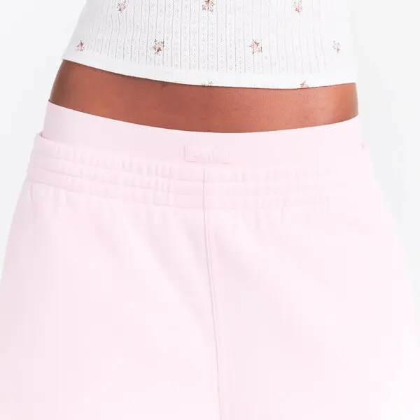 SKIMS Cotton Fleece Double Waistband Short - Cherry Blossom