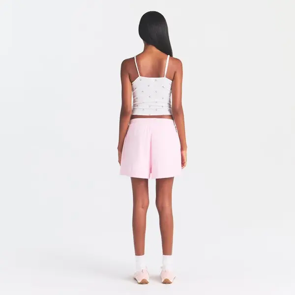 SKIMS Cotton Fleece Double Waistband Short - Cherry Blossom