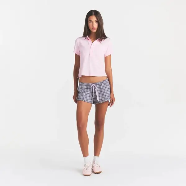 SKIMS Polo | Pink | | Worn In Jersey - Peony