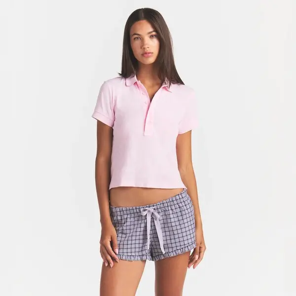 SKIMS Polo | Pink | | Worn In Jersey