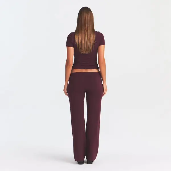 SKIMS Cotton Jersey Straight Leg Pant