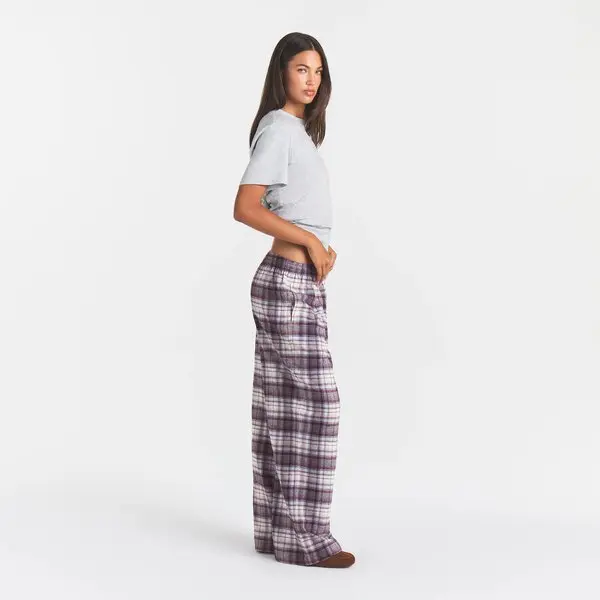 SKIMS Flannel Plaid Oversized Pants