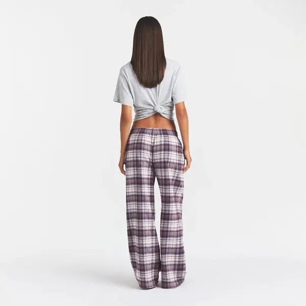 SKIMS Flannel Plaid Oversized Pants