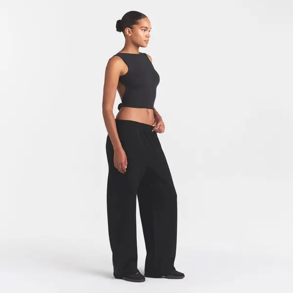 SKIMS Cotton Fleece Oversized Straight Leg Pants
