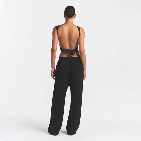 SKIMS Cotton Fleece Oversized Straight Leg Pants