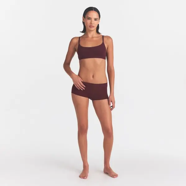 SKIMS Scoop Bralette | Red | | Fits Everybody