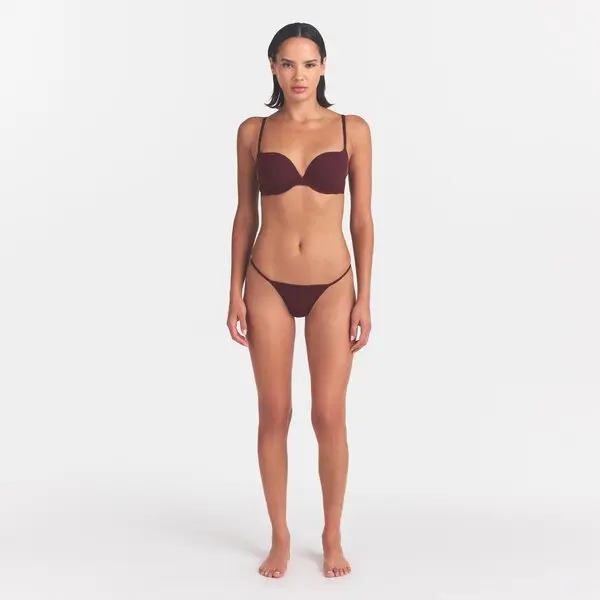 SKIMS T String Thong | Black | | Fits Everybody - Currant