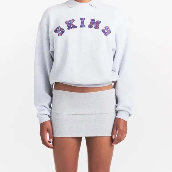 SKIMS Cotton Rib Foldover Mini Skirt