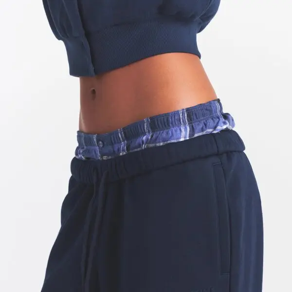 SKIMS Cotton Fleece Classic Straight Leg Pants