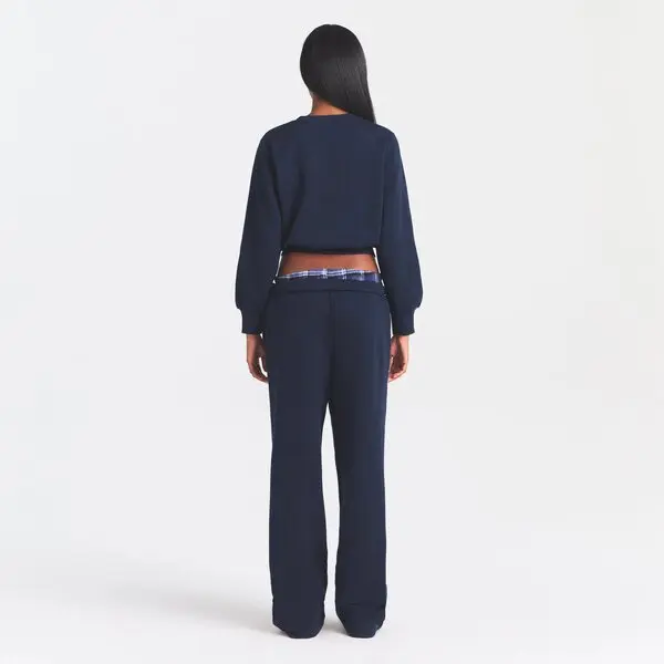 SKIMS Cotton Fleece Classic Straight Leg Pants