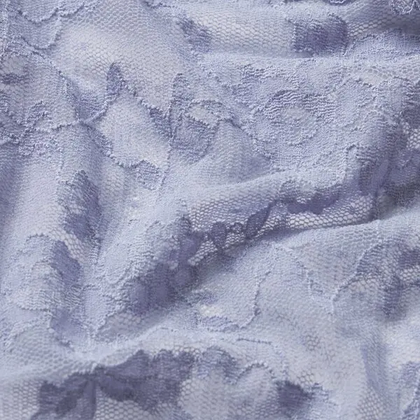 SKIMS Unlined Demi Bra | Blue | | Stretch Lace - Slate