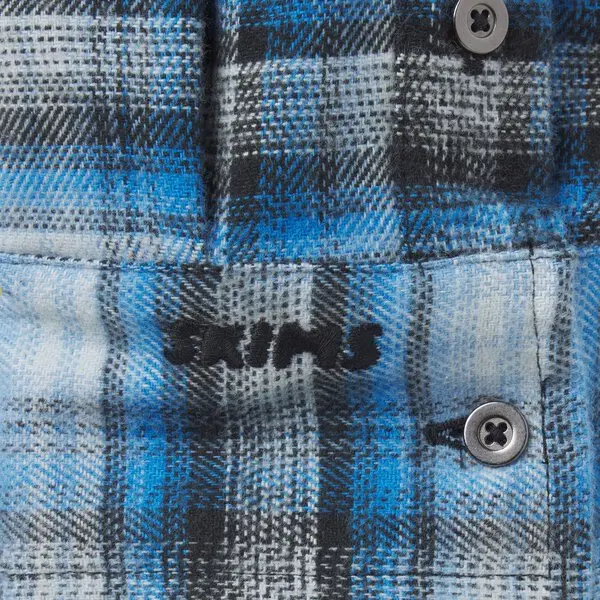 SKIMS Oversized Hooded Flannel Shirt