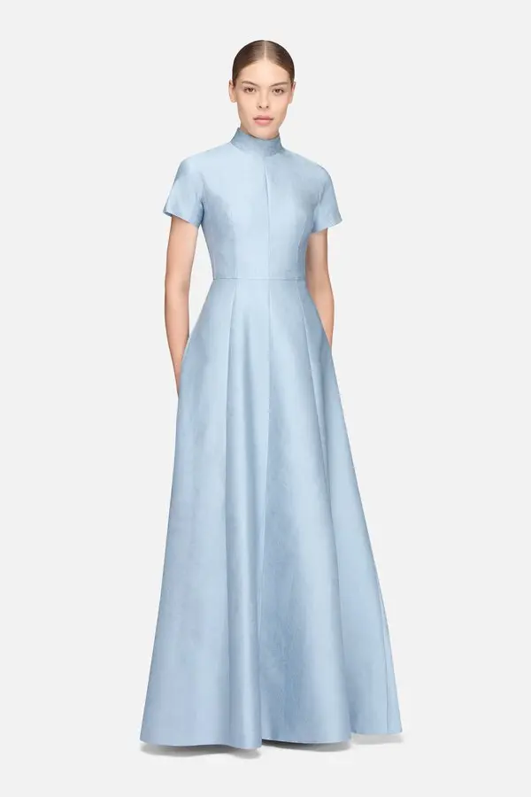 EMILIA WICKSTEAD Malinda Dress In Icy Embossed Cloque