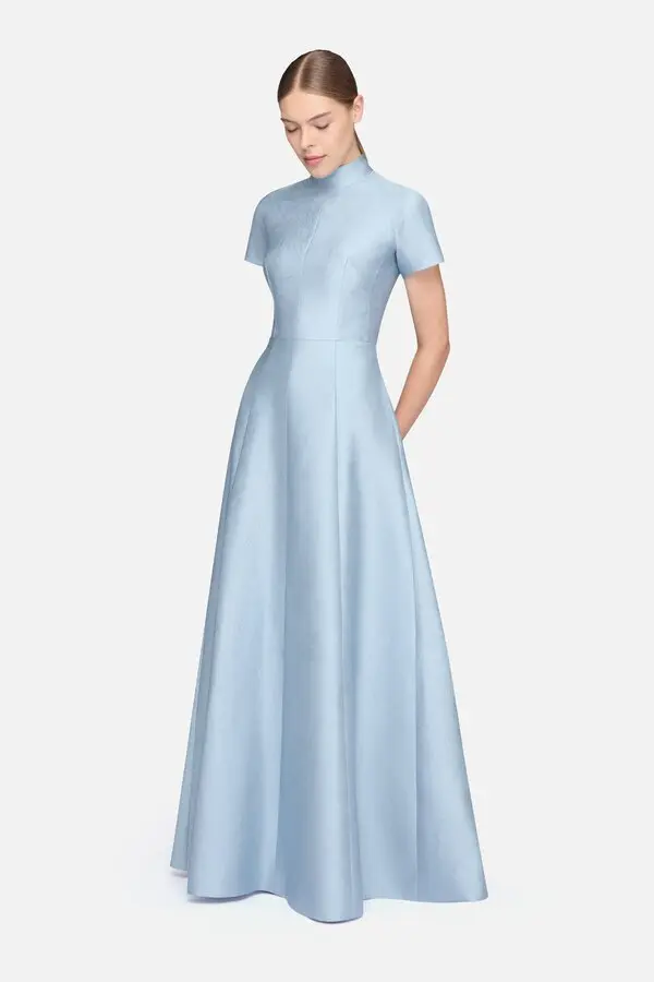 EMILIA WICKSTEAD Malinda Dress In Icy Embossed Cloque