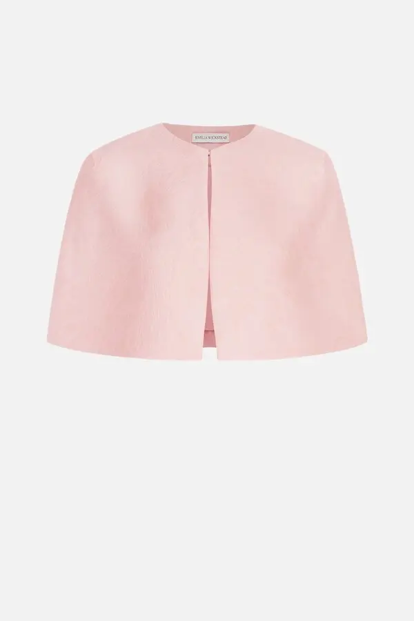 EMILIA WICKSTEAD Domie Cape In Embossed Cloque
