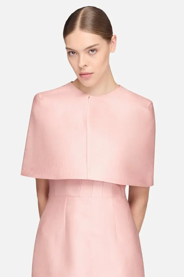 EMILIA WICKSTEAD Domie Cape In Embossed Cloque