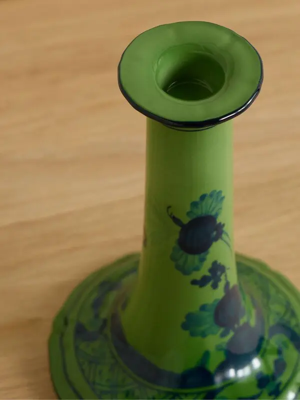 GINORI 1735 Oriente Italiano Iris Porcelain Candle Holder