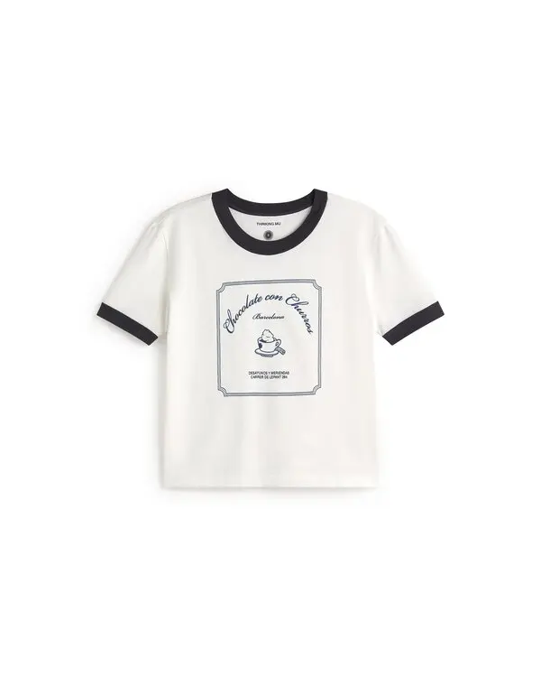 THINKING MU Organic Cotton Churros Graphic T-shirt