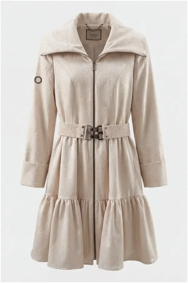 LUNA FASHION HOUSE Iris Tailored Cotton Blend Short Coat