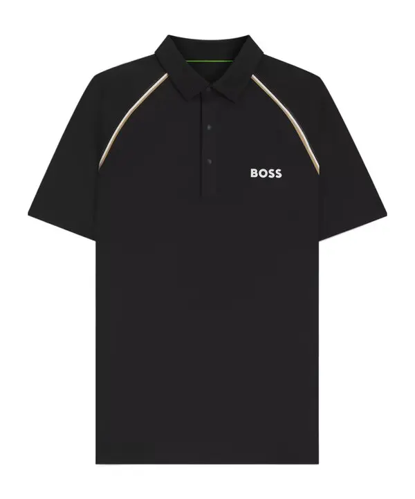 Hugo Boss Active Slim-fit Polo Shirt With Odour Control