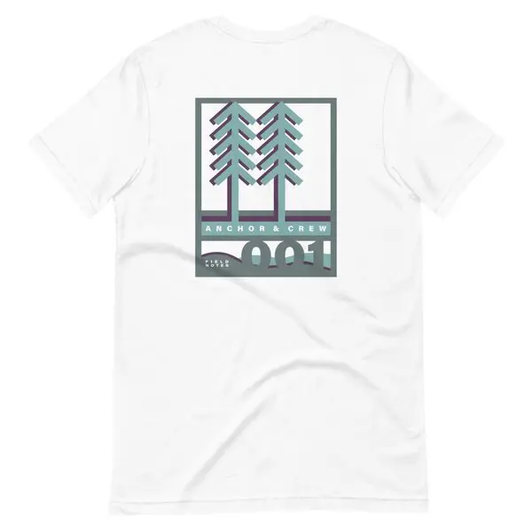 ANCHOR & CREW One Field Notes Organic Cotton T-shirt - White