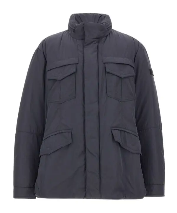 Peuterey Stripes Mfc Hooded Parka Coat