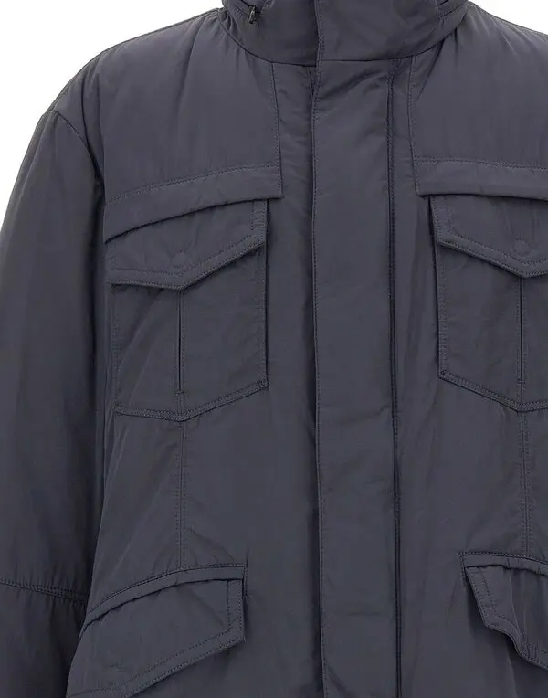 Peuterey Stripes Mfc Hooded Parka Coat
