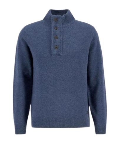Barbour Button-down High-neck Sweater