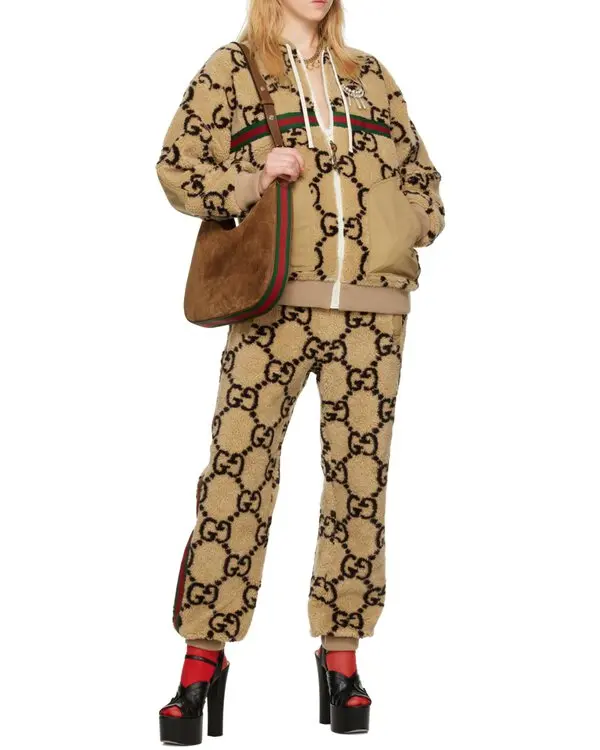 Gucci Maxi Gg Fleece Jacket