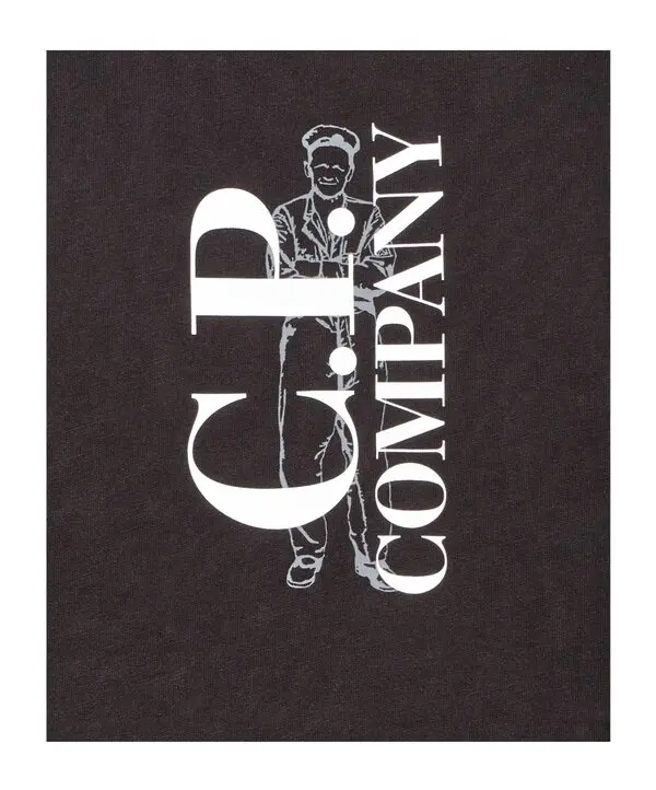 C.P. COMPANY Logo Printed Crewneck T-shirt