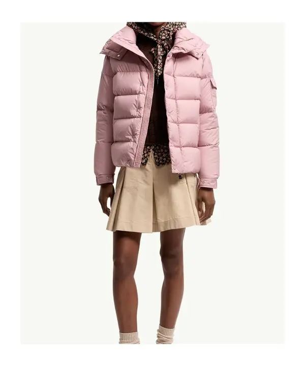 Moncler Maya 70 Hooded Short Down Jacket - Pink