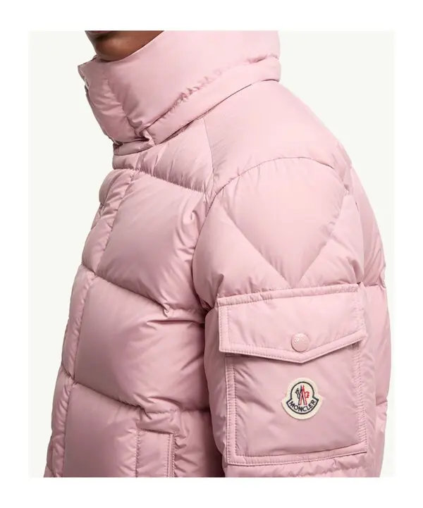 Moncler Maya 70 Hooded Short Puffer Jacket - Pink