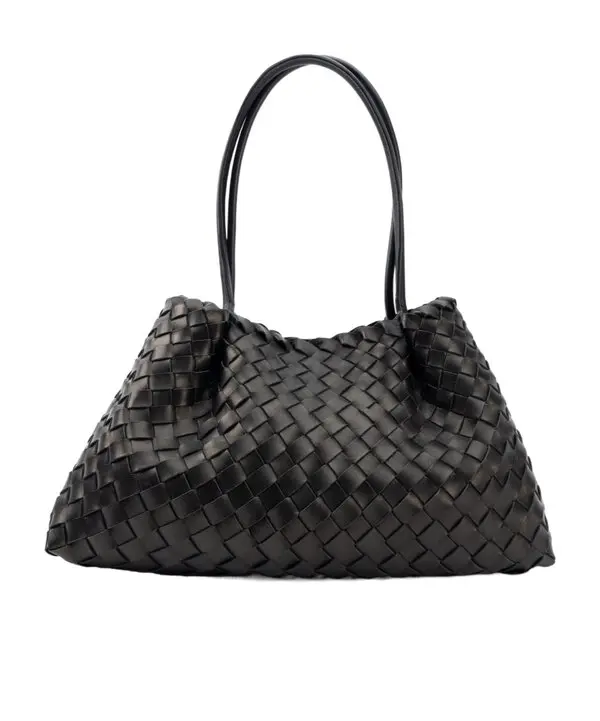 ELLEME PARIS Dimple Tote Medium Woven Leather