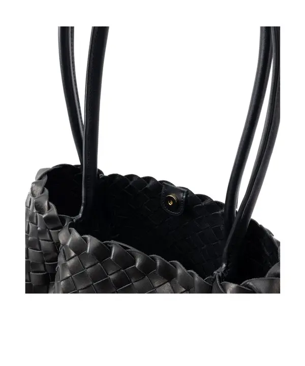 ELLEME PARIS Dimple Tote Medium Woven Leather
