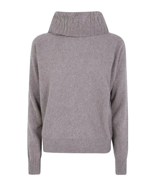 D.exterior High-neck Knit Sweater