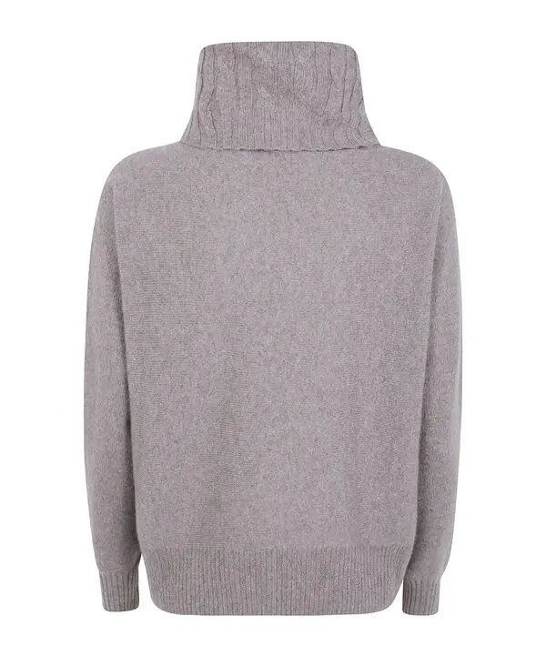 D.exterior High-neck Knit Sweater