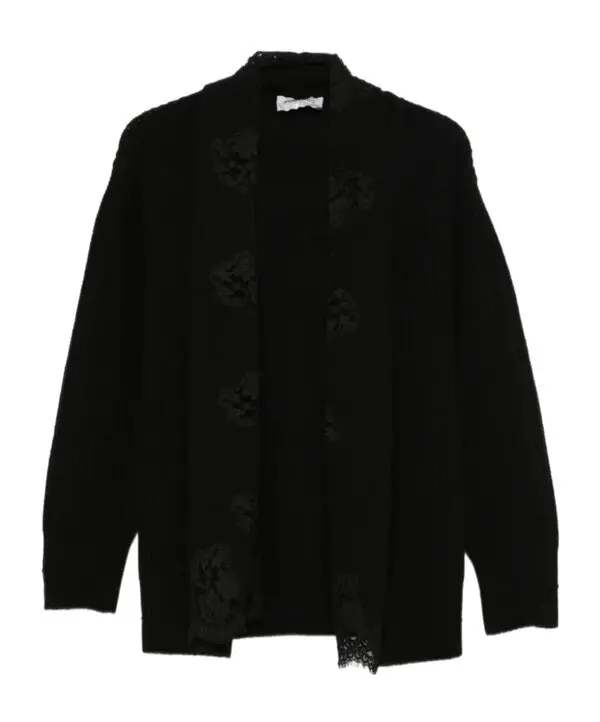 ERMANNO FIRENZE Lace-trim Cardigan
