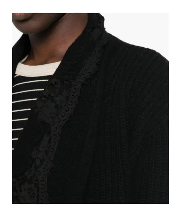 ERMANNO FIRENZE Lace-trim Cardigan