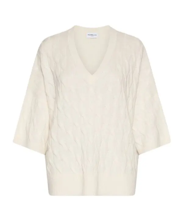 Marella Textured Knit V-neck Sweater