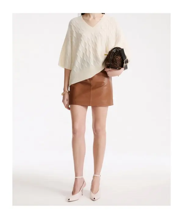 Marella Textured Knit V-neck Sweater