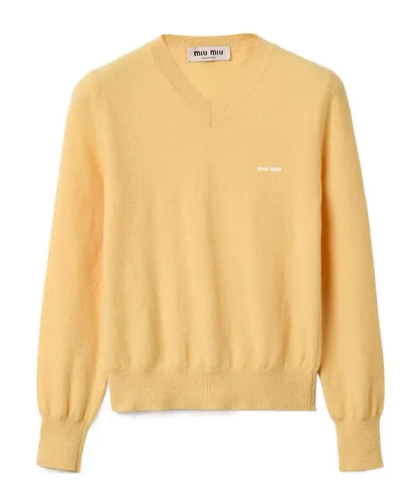 Miu Miu V-neck Wool Cardigan