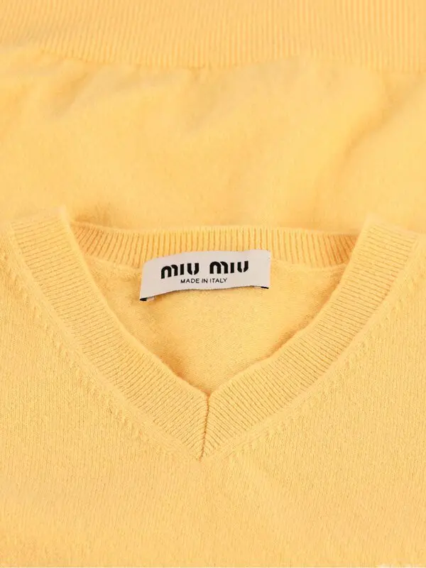 Miu Miu V-neck Wool Cardigan