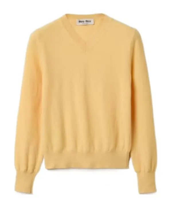 Miu Miu V-neck Wool Cardigan