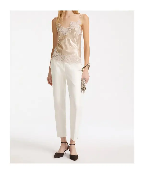 Marella Tailored Stretch Trousers With Belt Loops