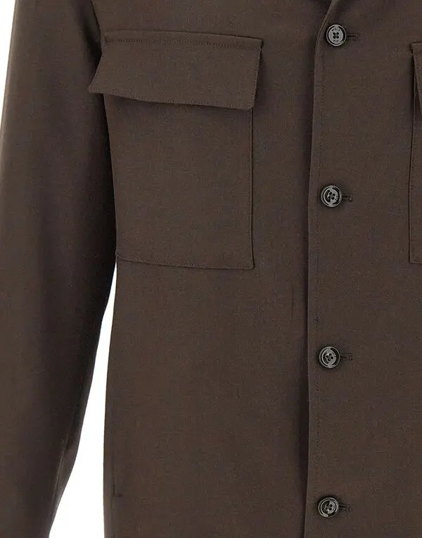 BRIGLIA 1949 Long-sleeve Button-up Jacket