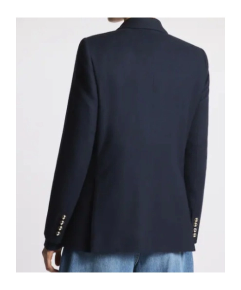 FAY Double-breasted Jacket In Mélange Flannel