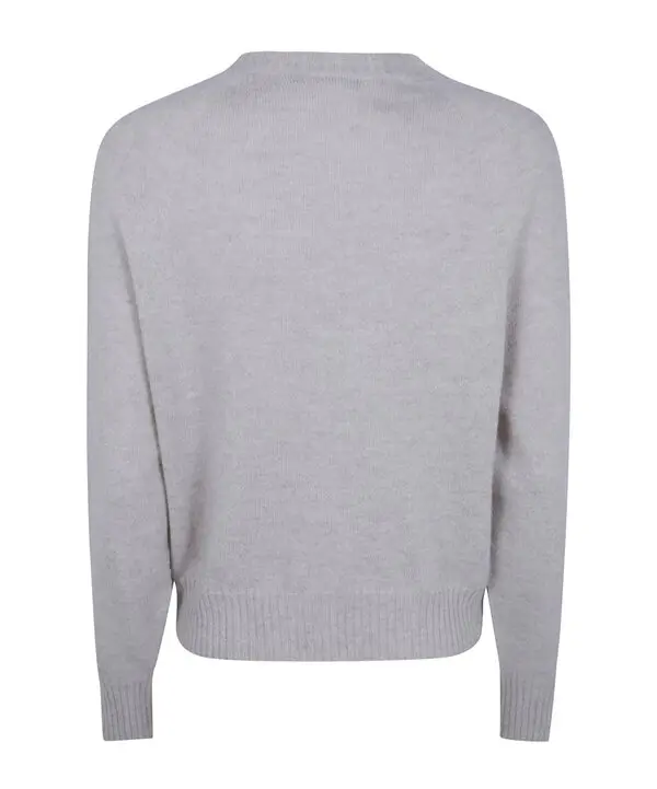 D.exterior Ribbed Knit Sweater