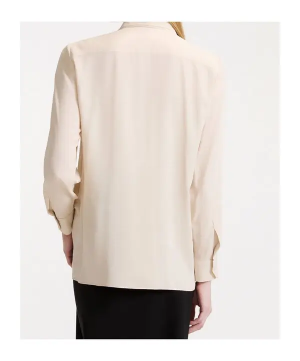 Marella Long Sleeve Button-down Shirt With Embellished Collar - Pink